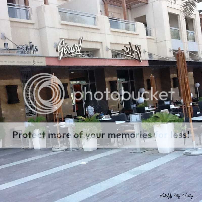 Light lunch at Gerard Cafe, Downtown Burj Residences